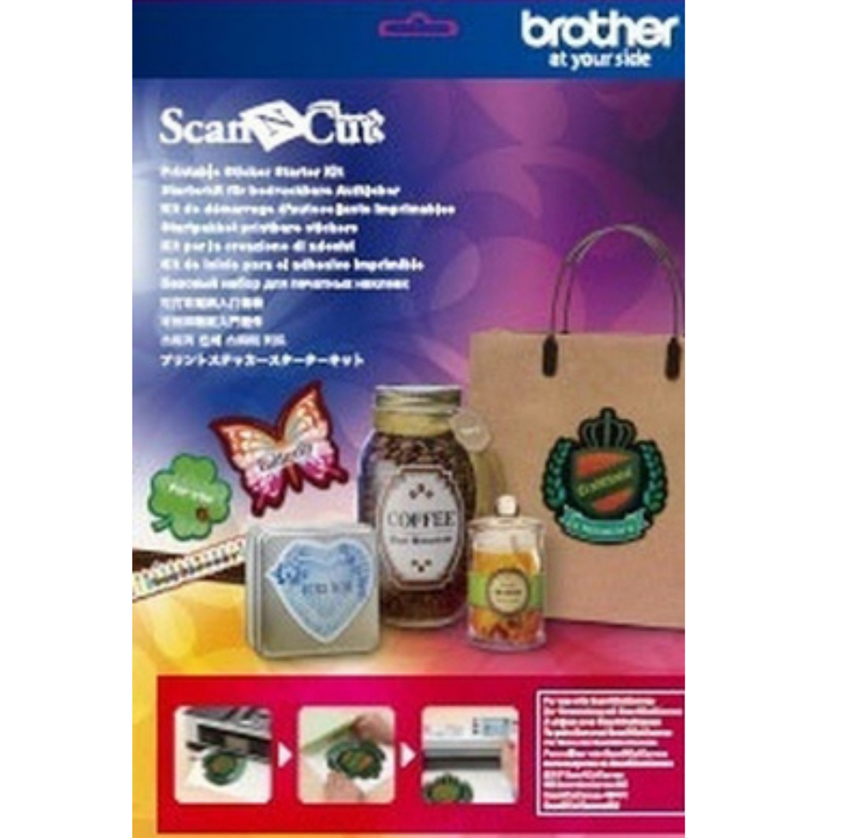 Brother Scan N Cut sticker printable starter kit – Mulder Naaimachine